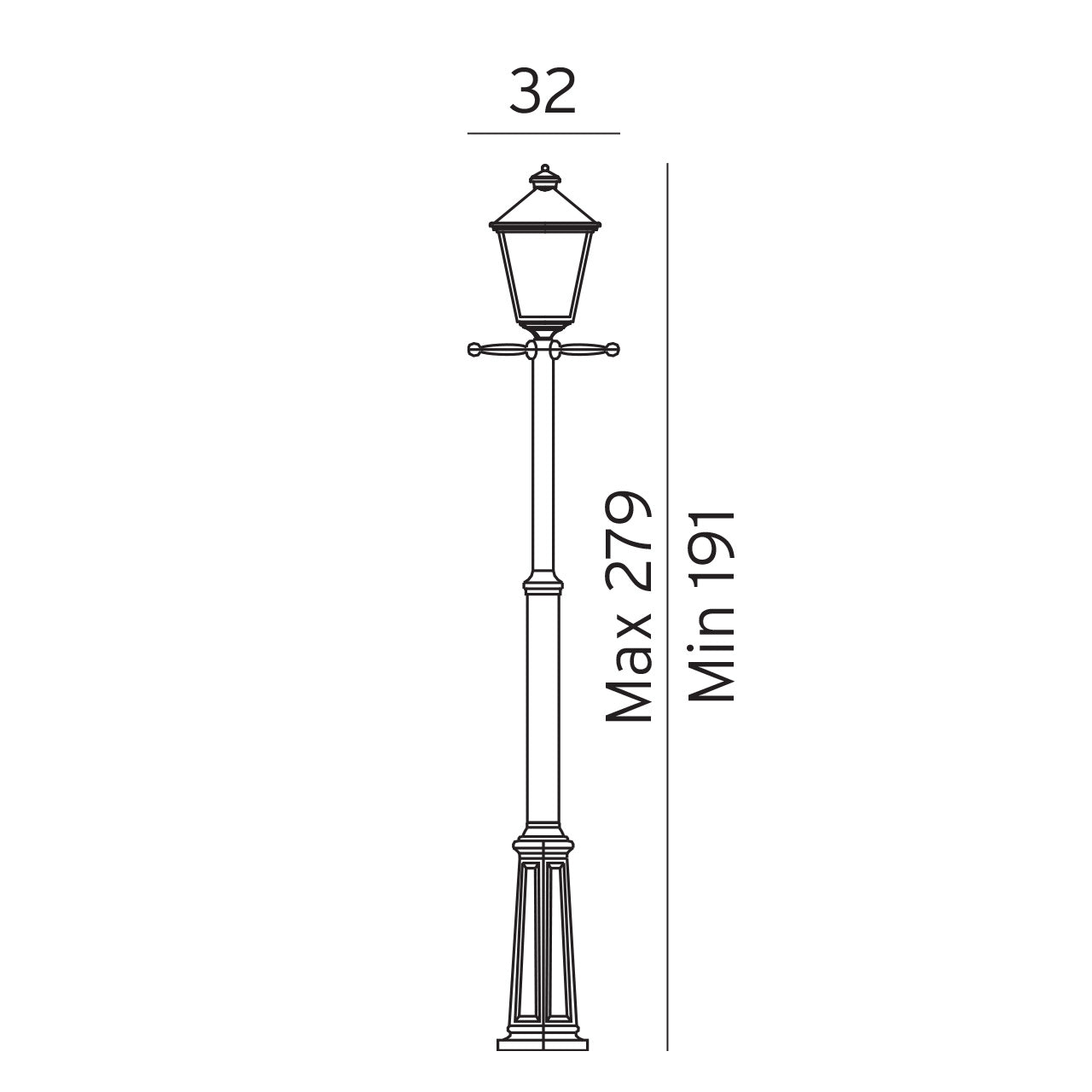 Street Lamp Post Height